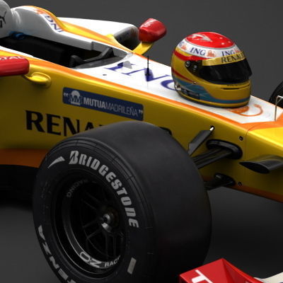 F1 2009 ING Renault R29 3D model | CGTrader
