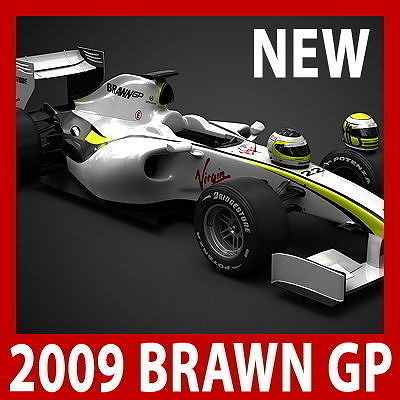 F1 2009 Brawn GP BGP 001 3D model | CGTrader