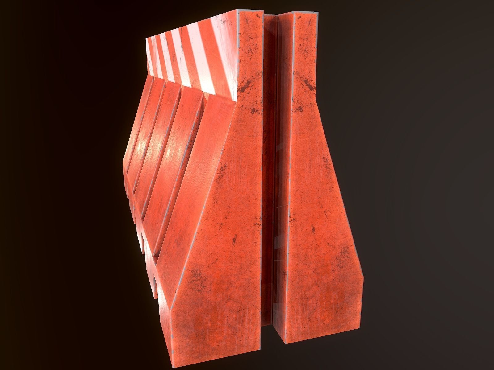 3D model Plastic Barrier pbr prop VR / AR / low-poly | CGTrader