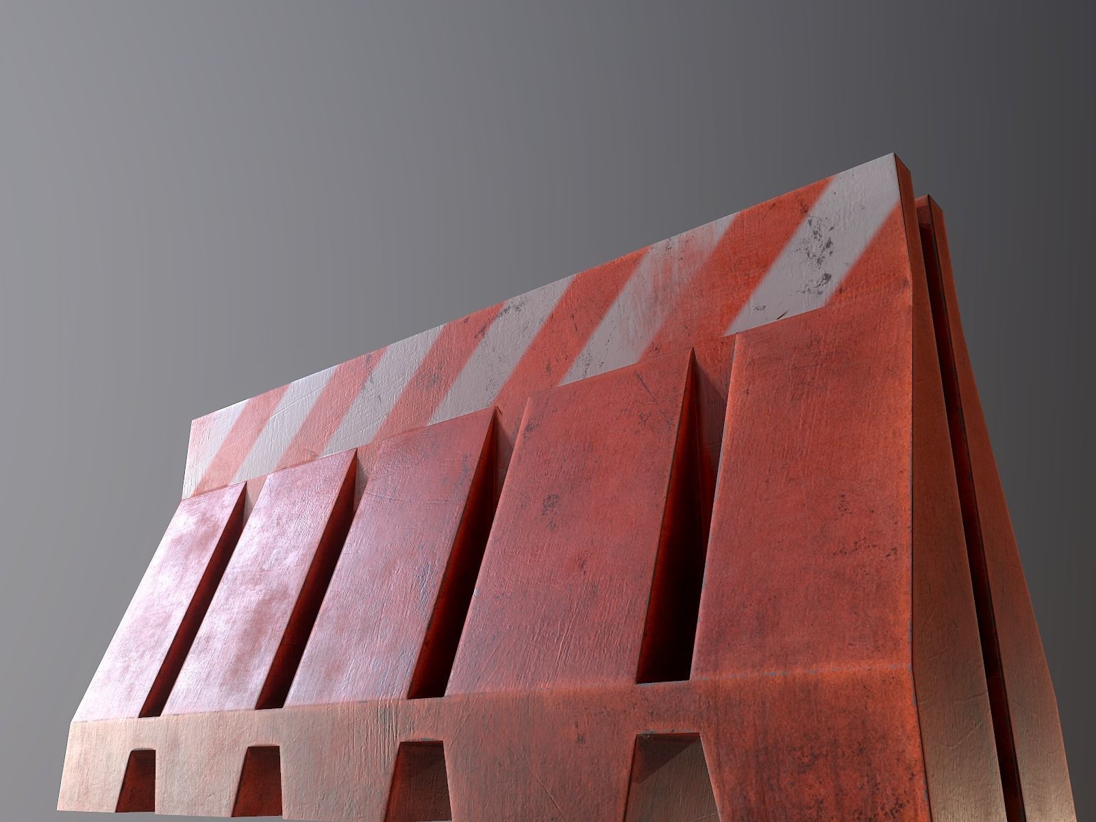 3D model Plastic Barrier pbr prop VR / AR / low-poly | CGTrader