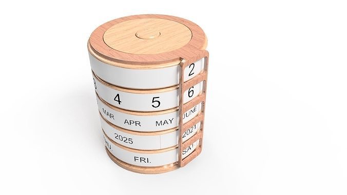 CALENDAR 3D model 3D printable | CGTrader