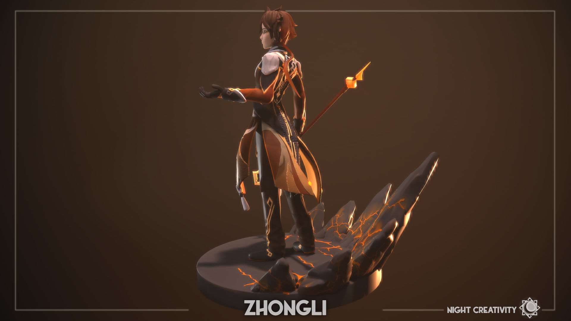 Zhongli - Genshin Impact 3D model 3D printable | CGTrader