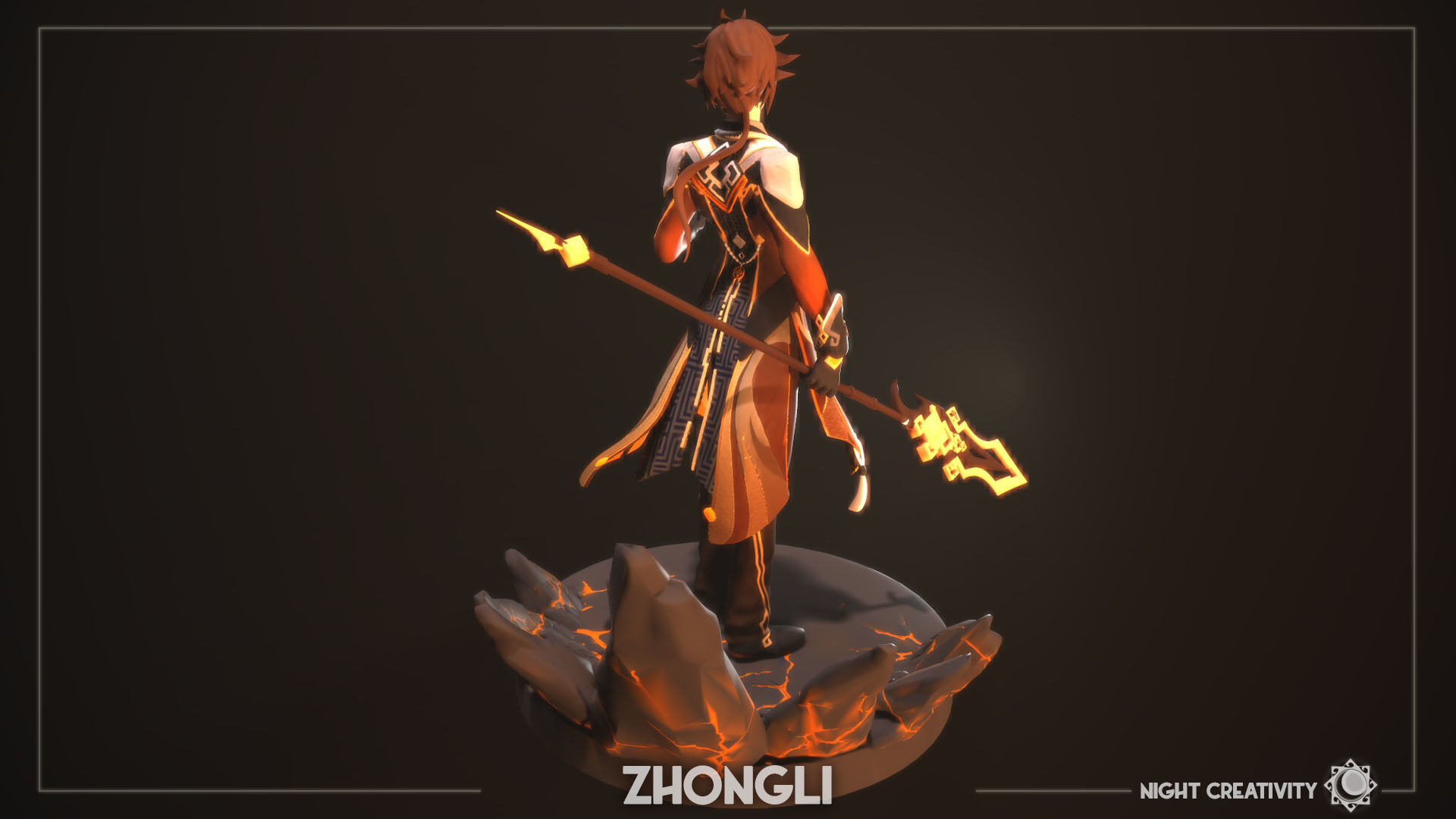 Zhongli - Genshin Impact 3D model 3D printable | CGTrader