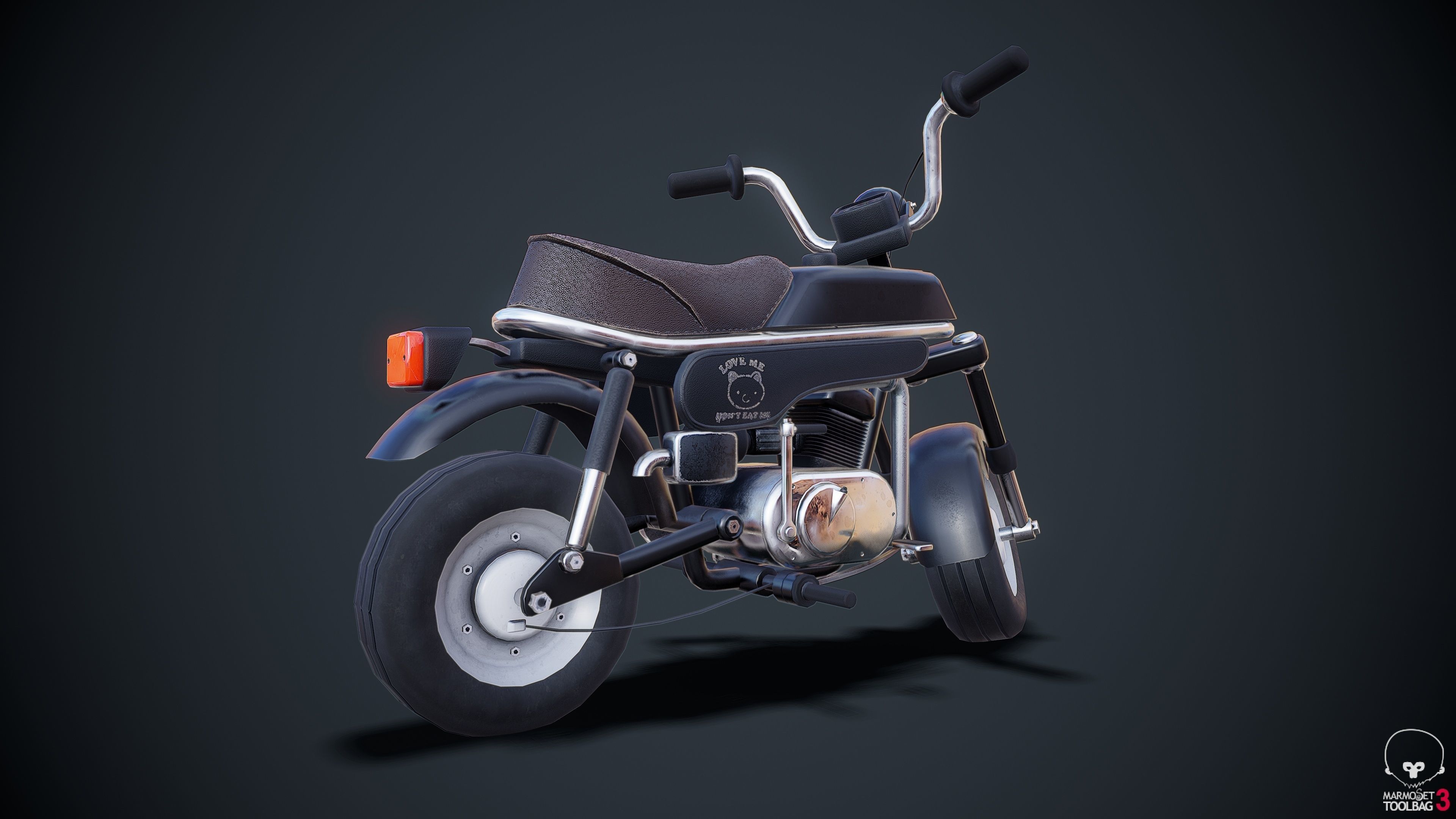 3D model Mini-bike honda motorbike VR / AR / low-poly | CGTrader