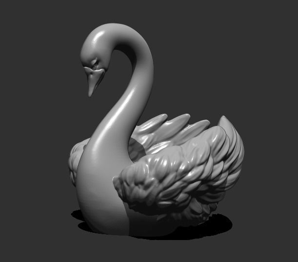 2 swan for 3d printing 3D model 3D printable | CGTrader