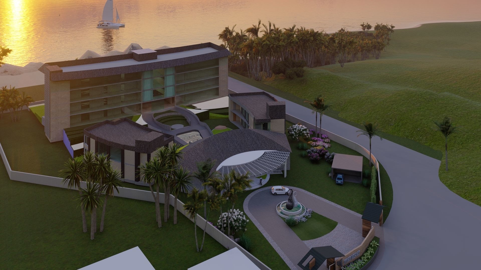 resort model 3D model | CGTrader