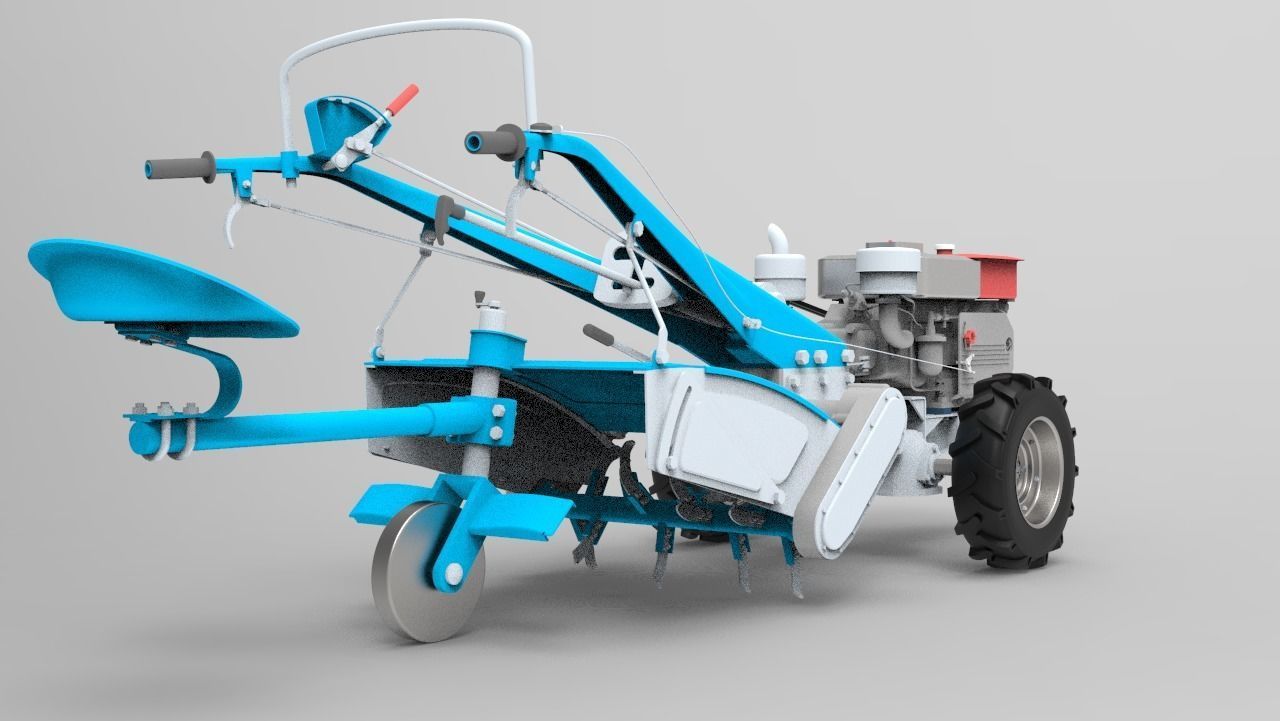 3D Design Model of Garden Tractor 3D model | CGTrader