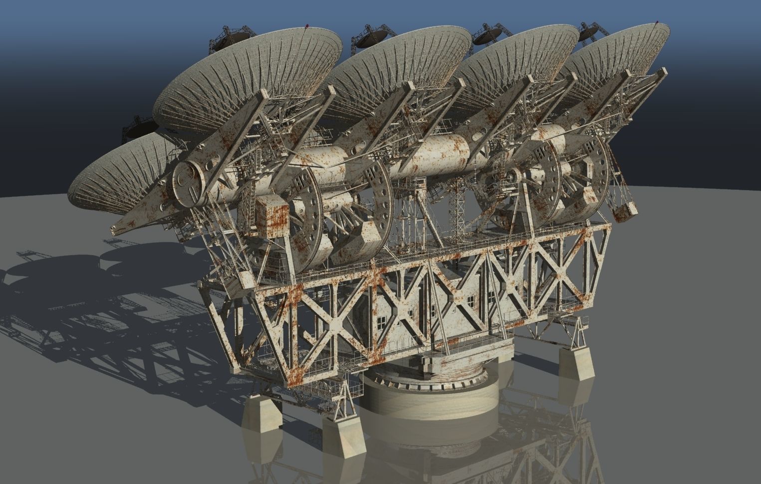 deep space communications and planetary radar Pulton 3D model | CGTrader