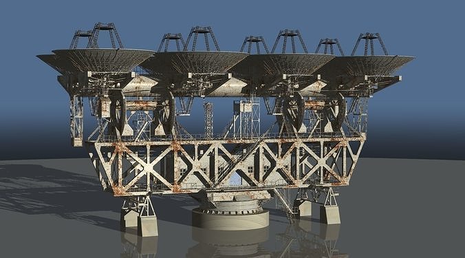 deep space communications and planetary radar Pulton 3D model | CGTrader