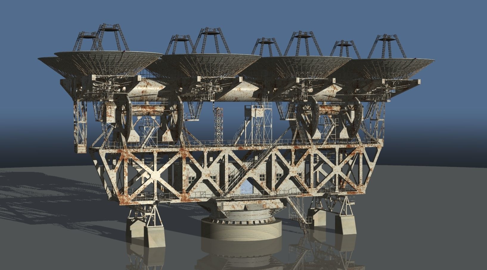 deep space communications and planetary radar Pulton 3D model | CGTrader