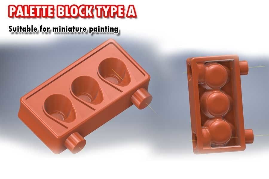 ADJUSTABLE FINGER PALETTE 3D model 3D printable | CGTrader