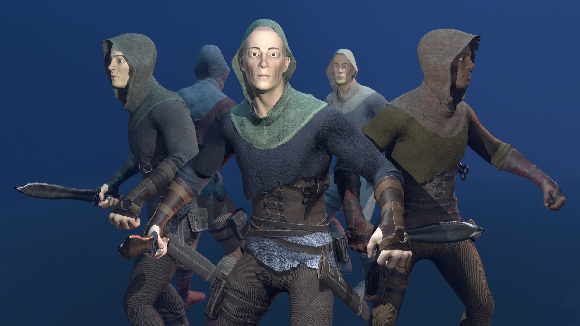 3D model Male Robber VR / AR / low-poly rigged animated | CGTrader