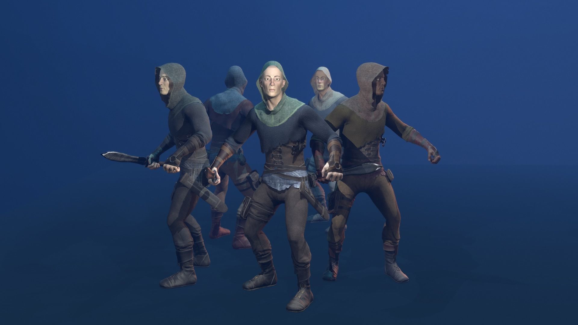 3D model Male Robber VR / AR / low-poly rigged animated | CGTrader