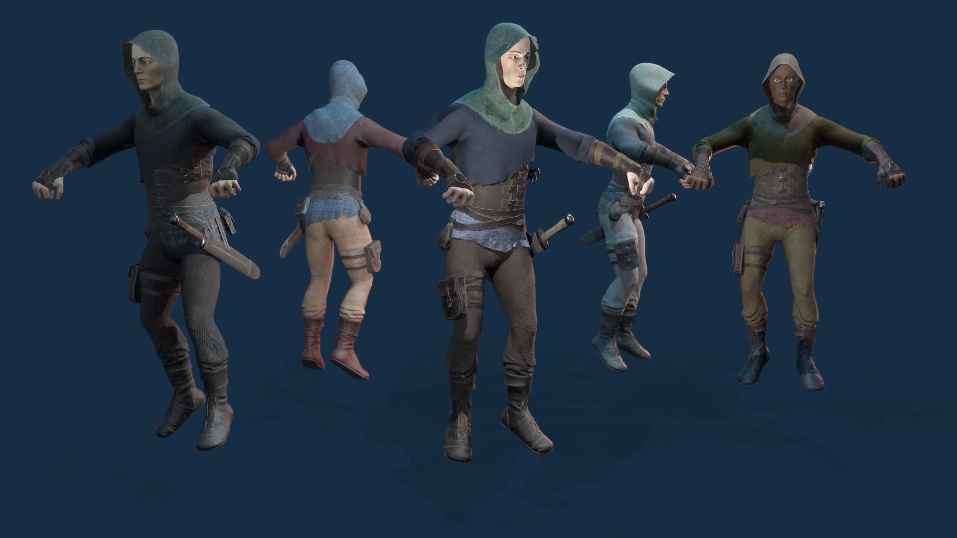 3D model Male Robber VR / AR / low-poly rigged animated | CGTrader