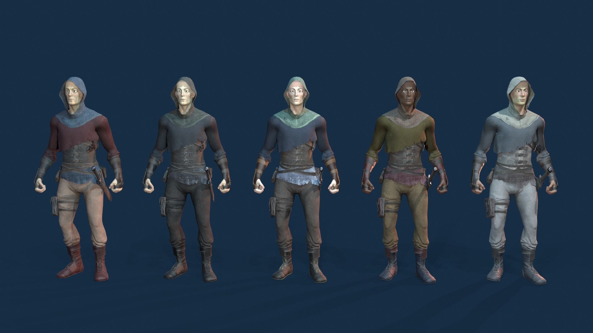 3D model Male Robber VR / AR / low-poly rigged animated | CGTrader