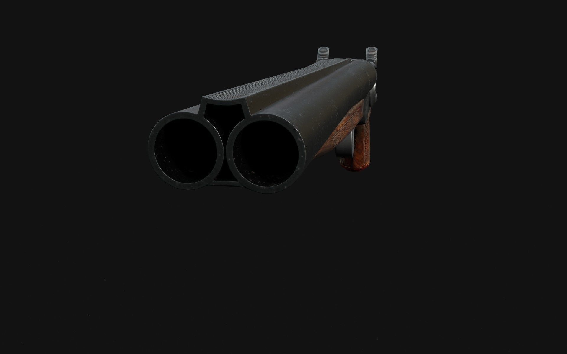 3D model Sawn-off shotgun Double Barrel 12 gauge TOZ-63 VR / AR / low ...
