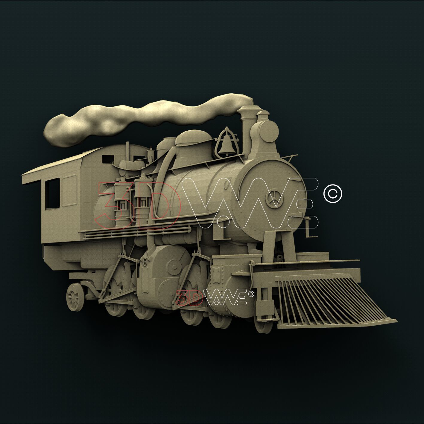 LOCOMOTIVE CNC MODEL 3D model | CGTrader
