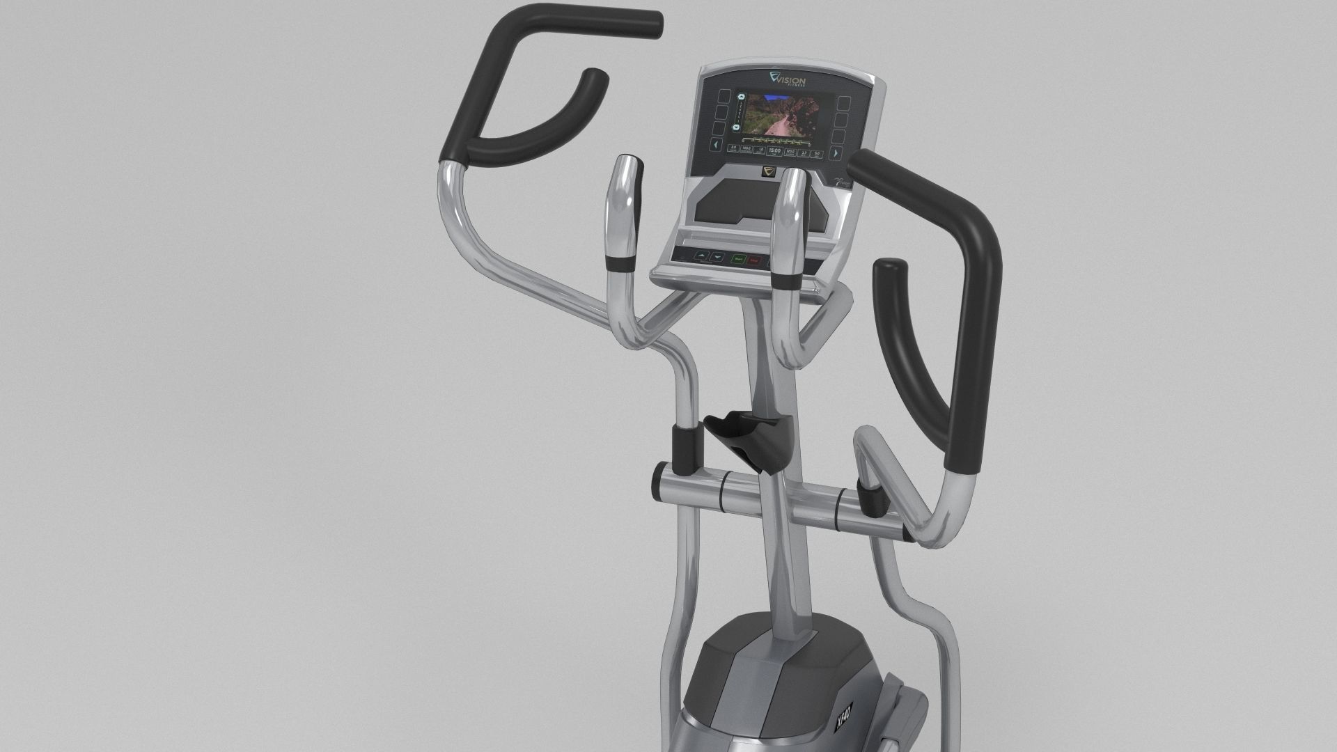 Vision Fitness XF40 Elliptical Machine 3D model | CGTrader