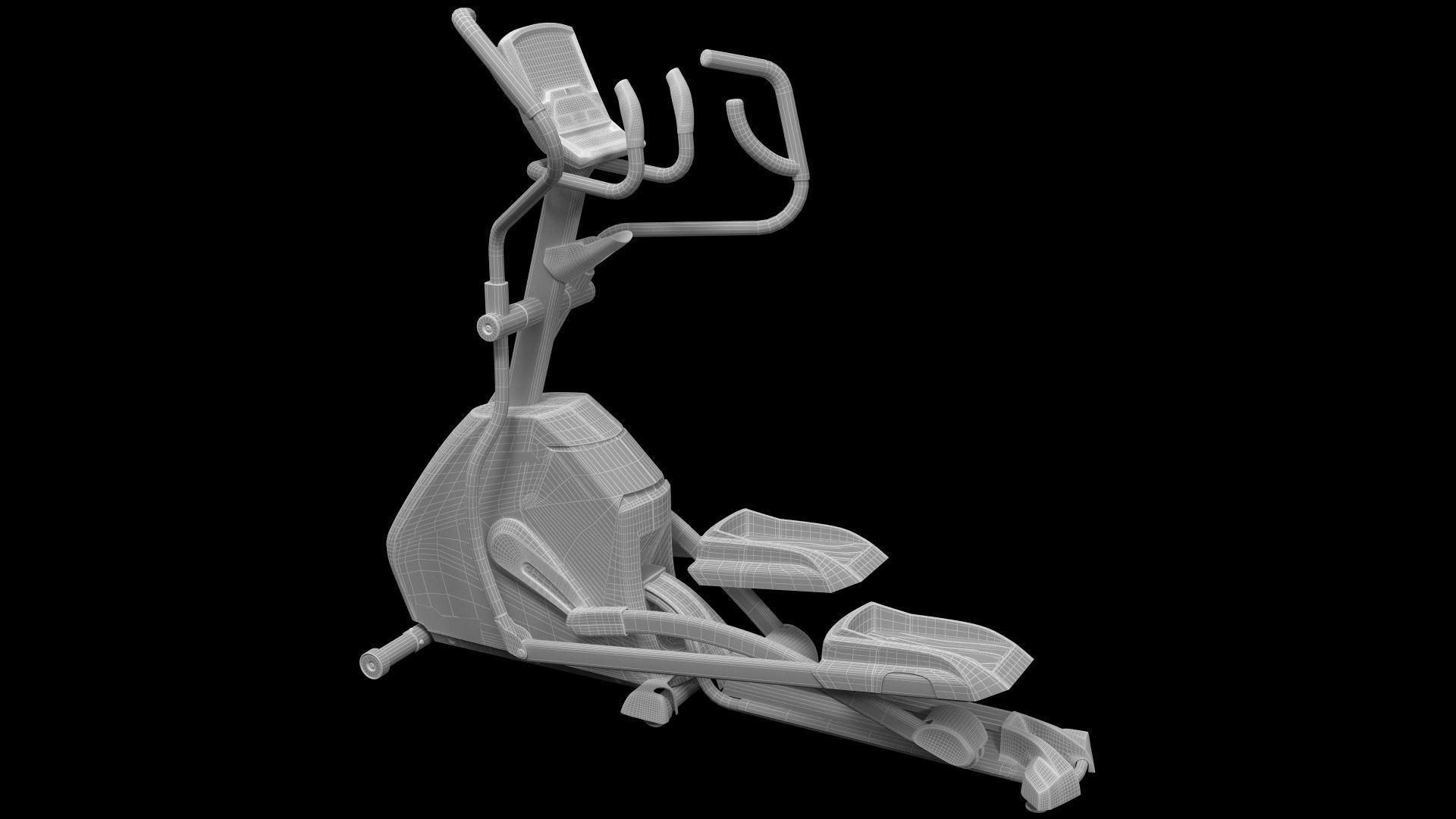 Vision Fitness XF40 Elliptical Machine 3D model | CGTrader