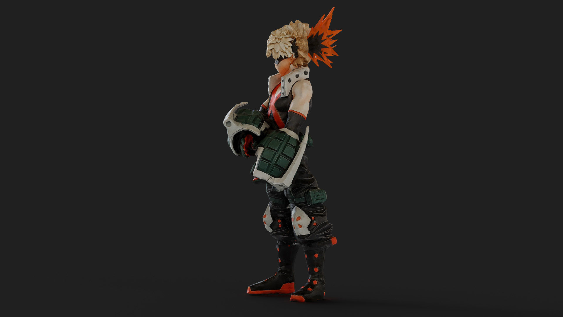 3D model Katsuki Bakugo My Hero Academia VR / AR / low-poly | CGTrader
