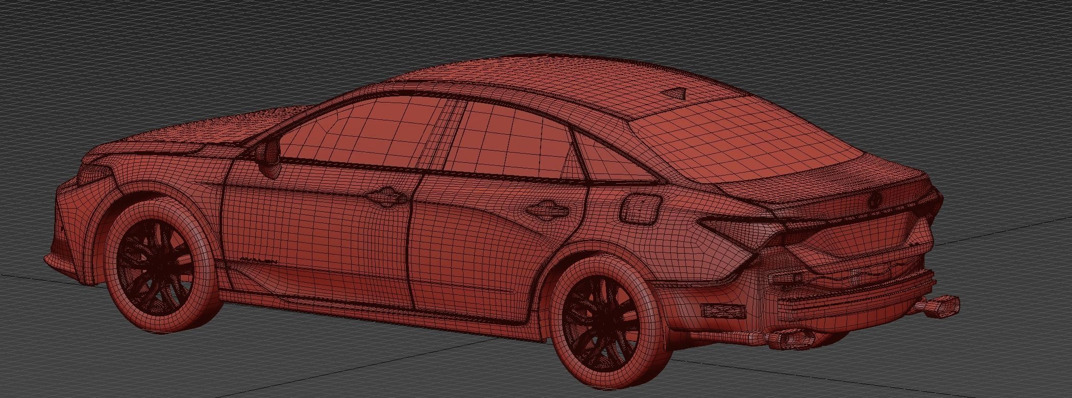 TOYOTA AVALON 2020 XLE HQ INTERIOR Rear Bumper Support 3D model 3D ...