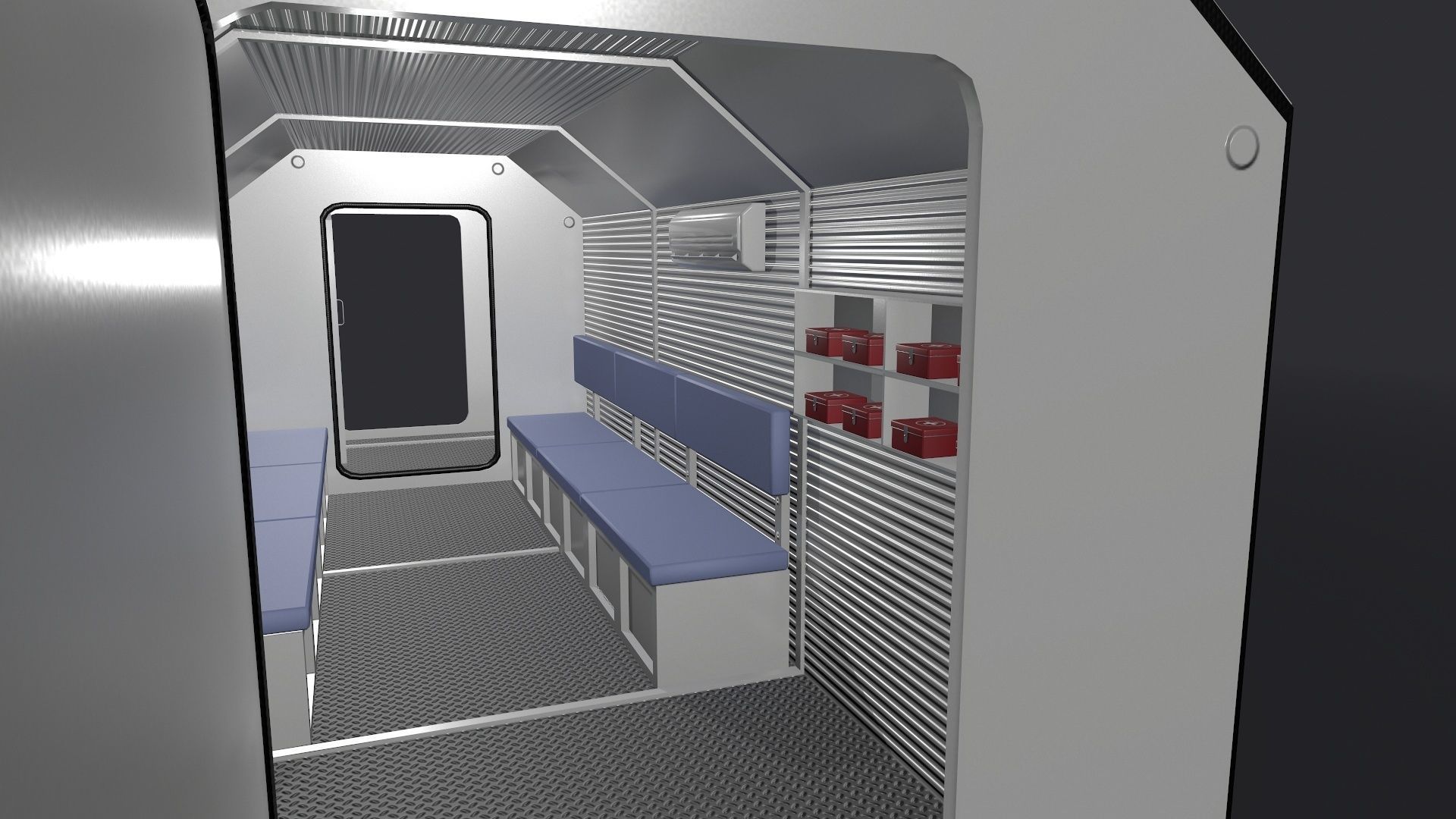 3D model Refuge Chamber Container PBR VR / AR / low-poly | CGTrader