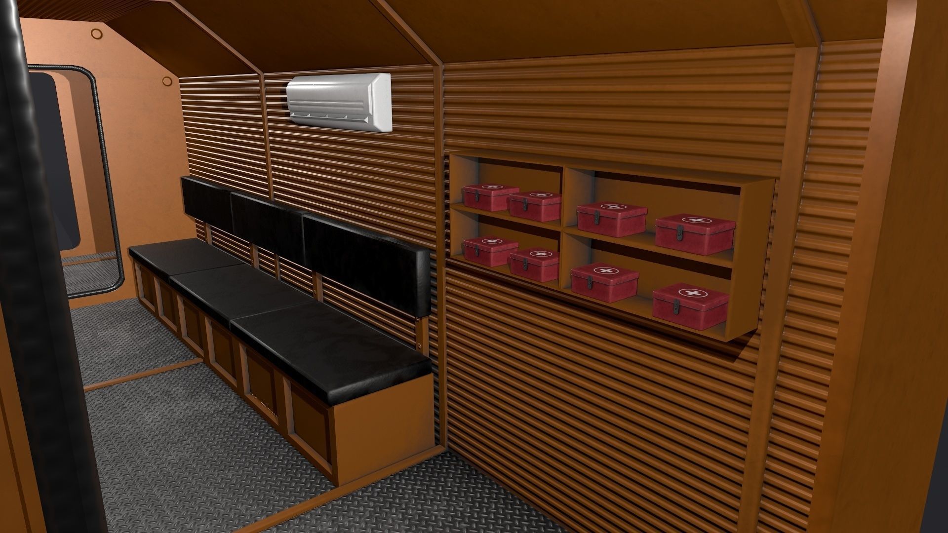 3D model Used Refuge Chamber Container PBR VR / AR / low-poly | CGTrader