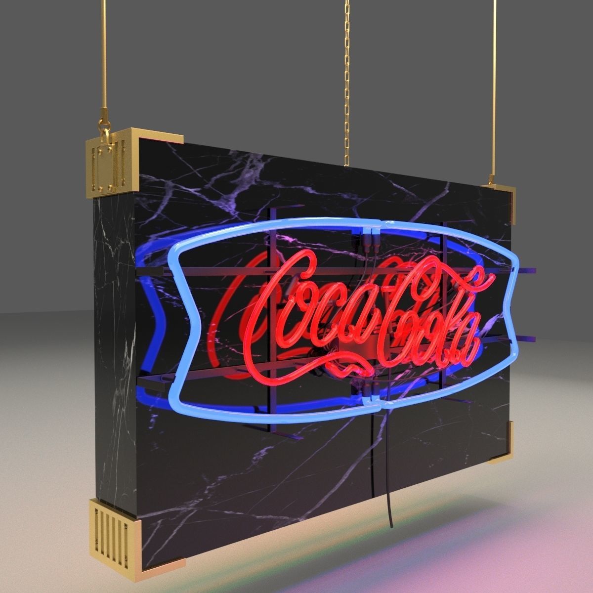 Neon sign 3D model | CGTrader