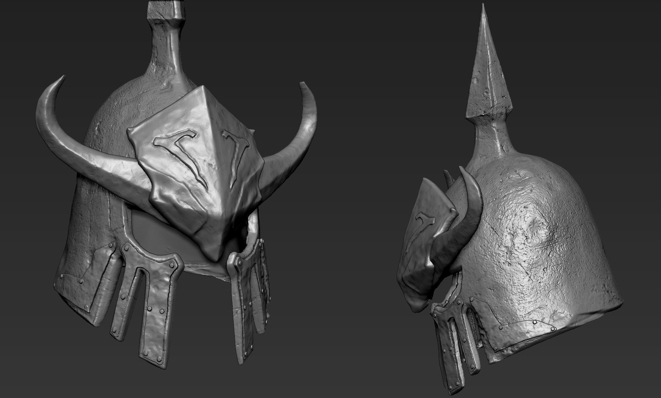 Set of 3d Printable Medieval Helmets Part 1 3D model | CGTrader