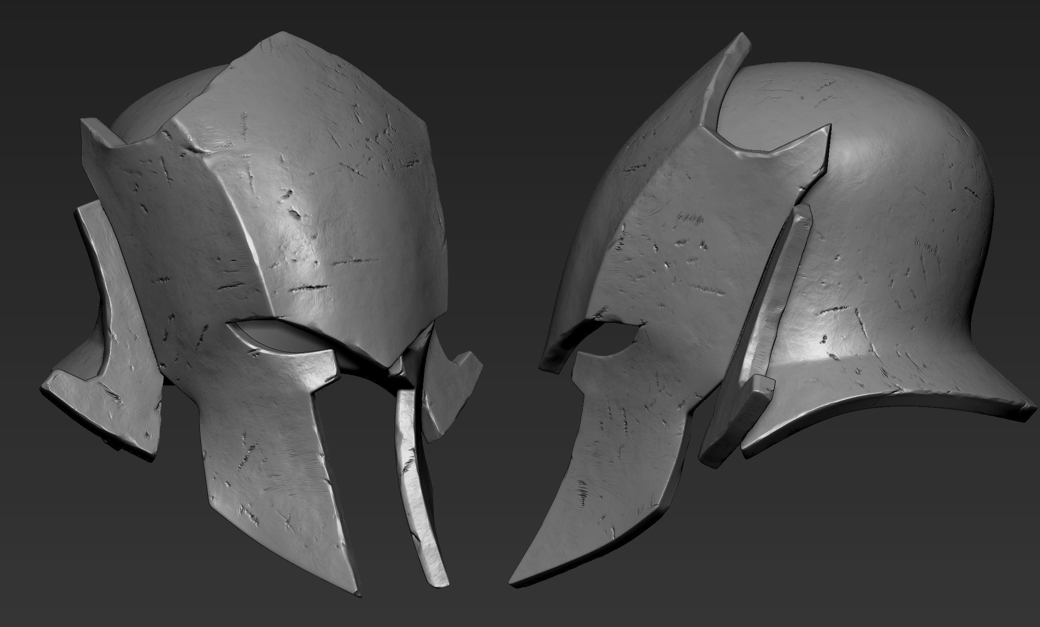 Set of 3d Printable Medieval Helmets Part 1 3D model | CGTrader