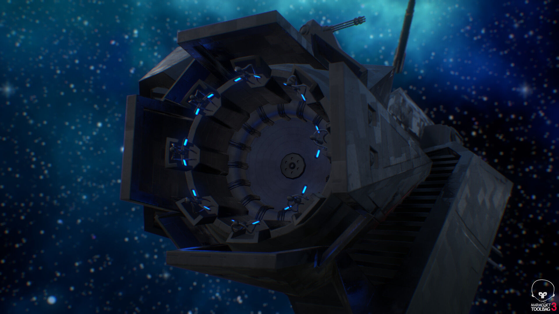 3D model Amun-Ra Class Stealth Ship The Expanse VR / AR / low-poly ...