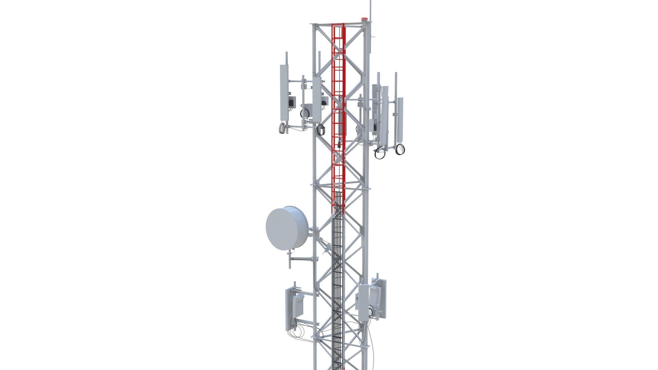 3D model Telecommunication Tower 03 VR / AR / low-poly | CGTrader