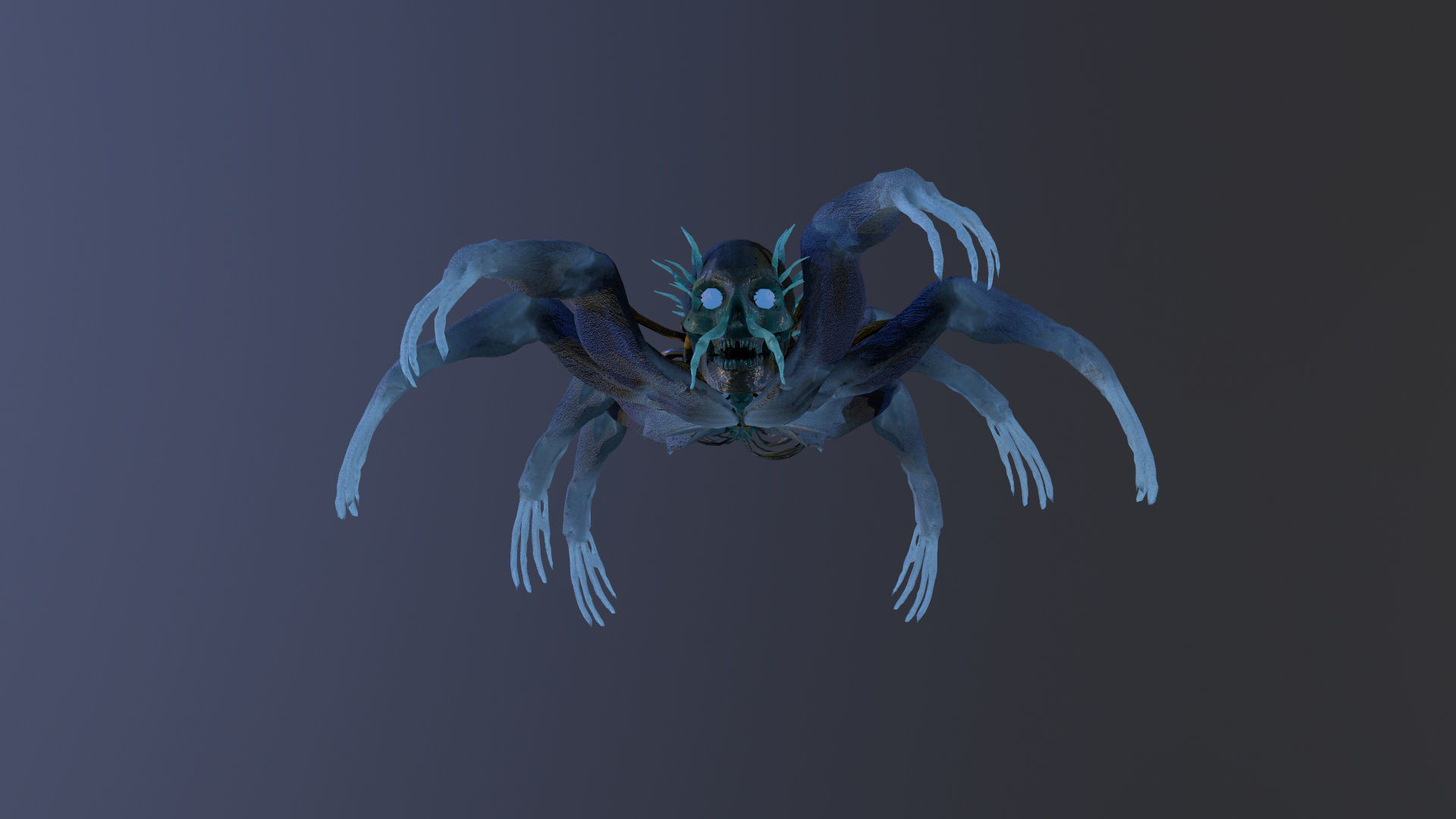 3D model Monster Bone Spider VR / AR / low-poly | CGTrader