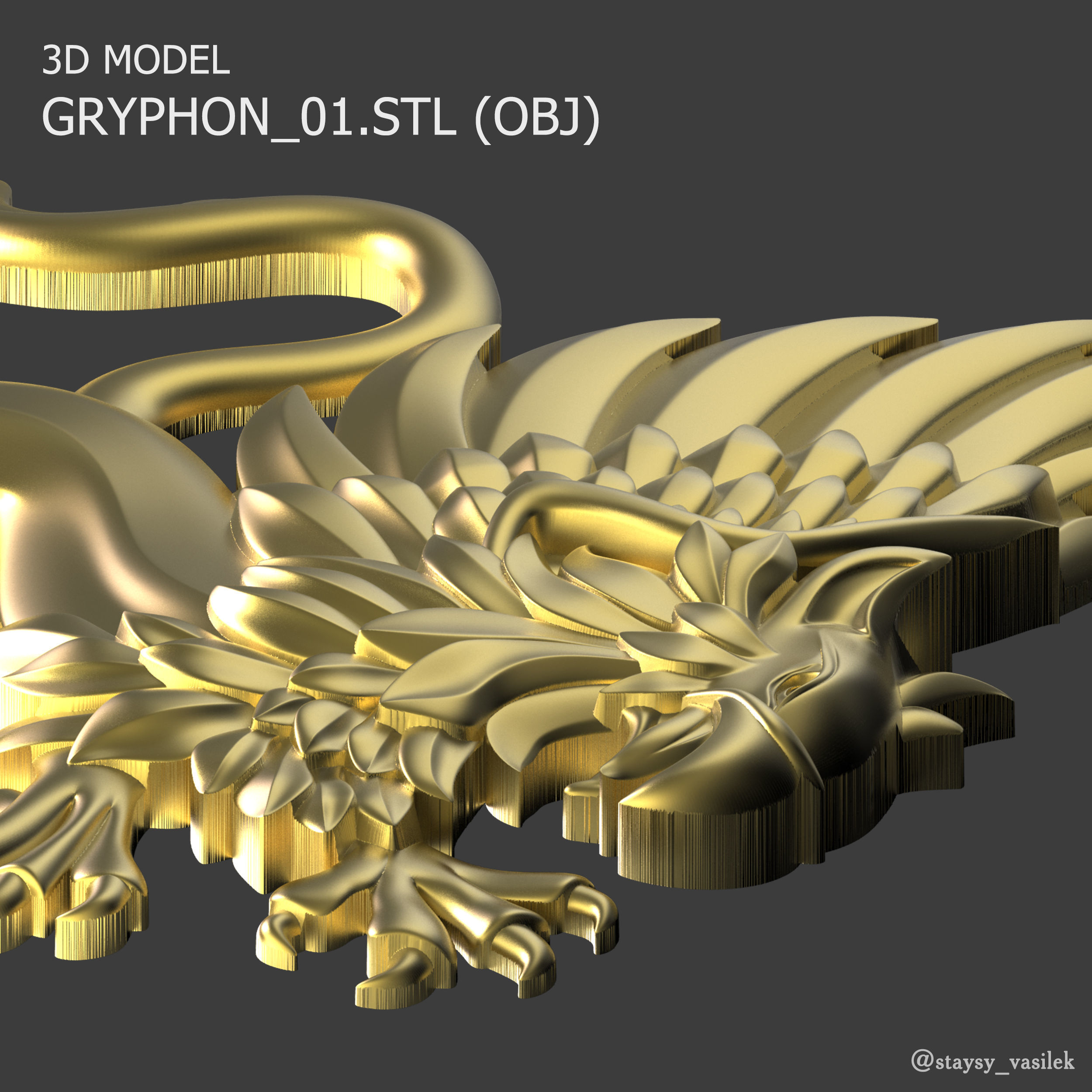 Gryphon cnc 3D model 3D printable | CGTrader