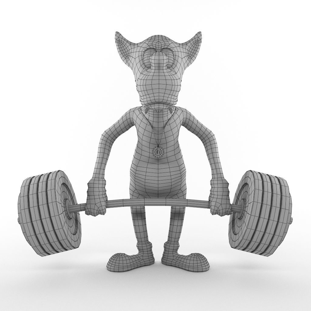 3D model wolf athlete VR / AR / low-poly | CGTrader