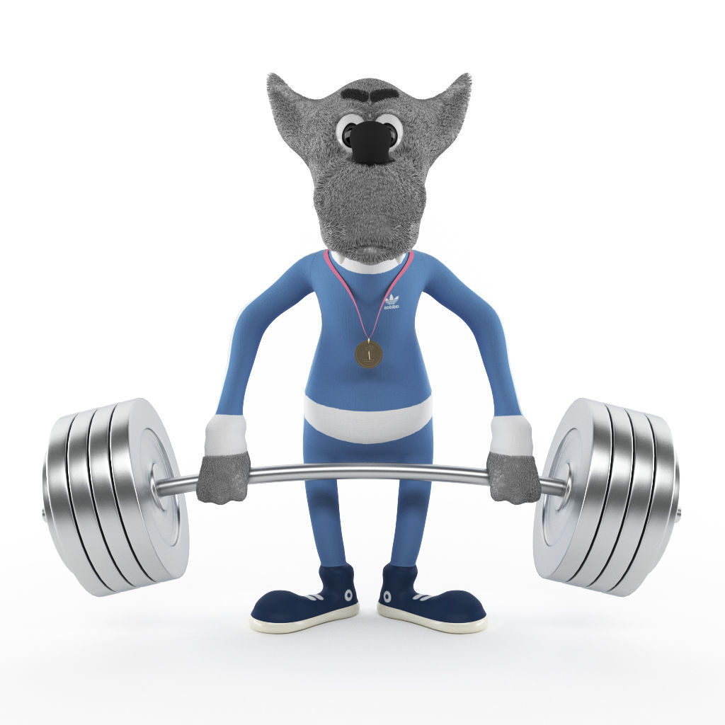 3D model wolf athlete VR / AR / low-poly | CGTrader