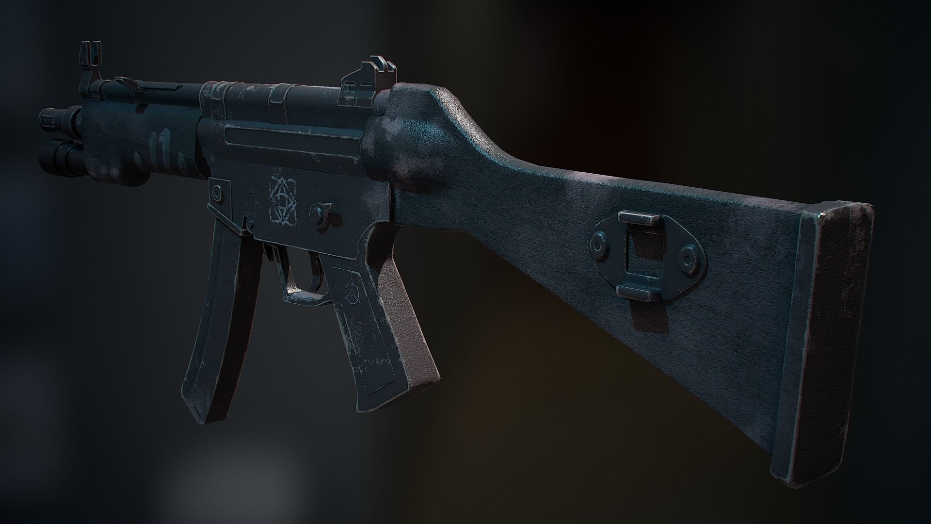 3D model Weapon model MP5 VR / AR / low-poly | CGTrader