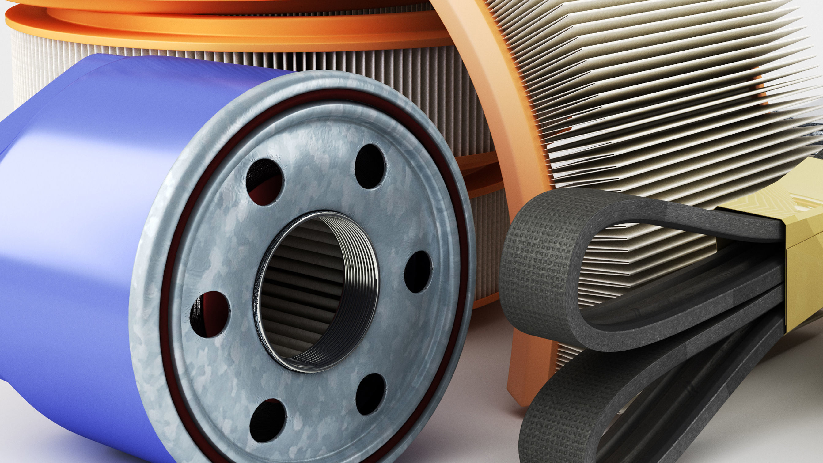 3D model Car parts in a set VR / AR / low-poly | CGTrader