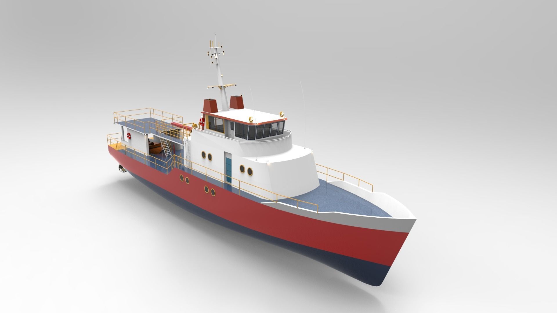 SAR Rescue boat 3D model | CGTrader