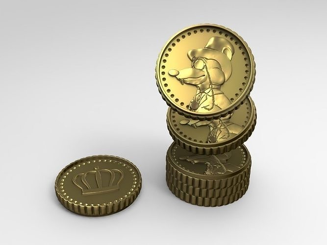mr rat coins 3D model 3D printable | CGTrader