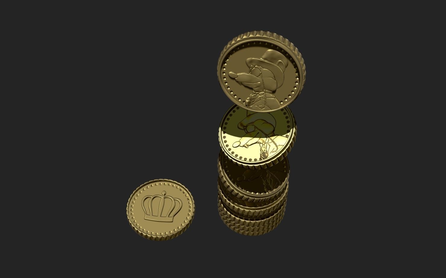 mr rat coins 3D model 3D printable | CGTrader