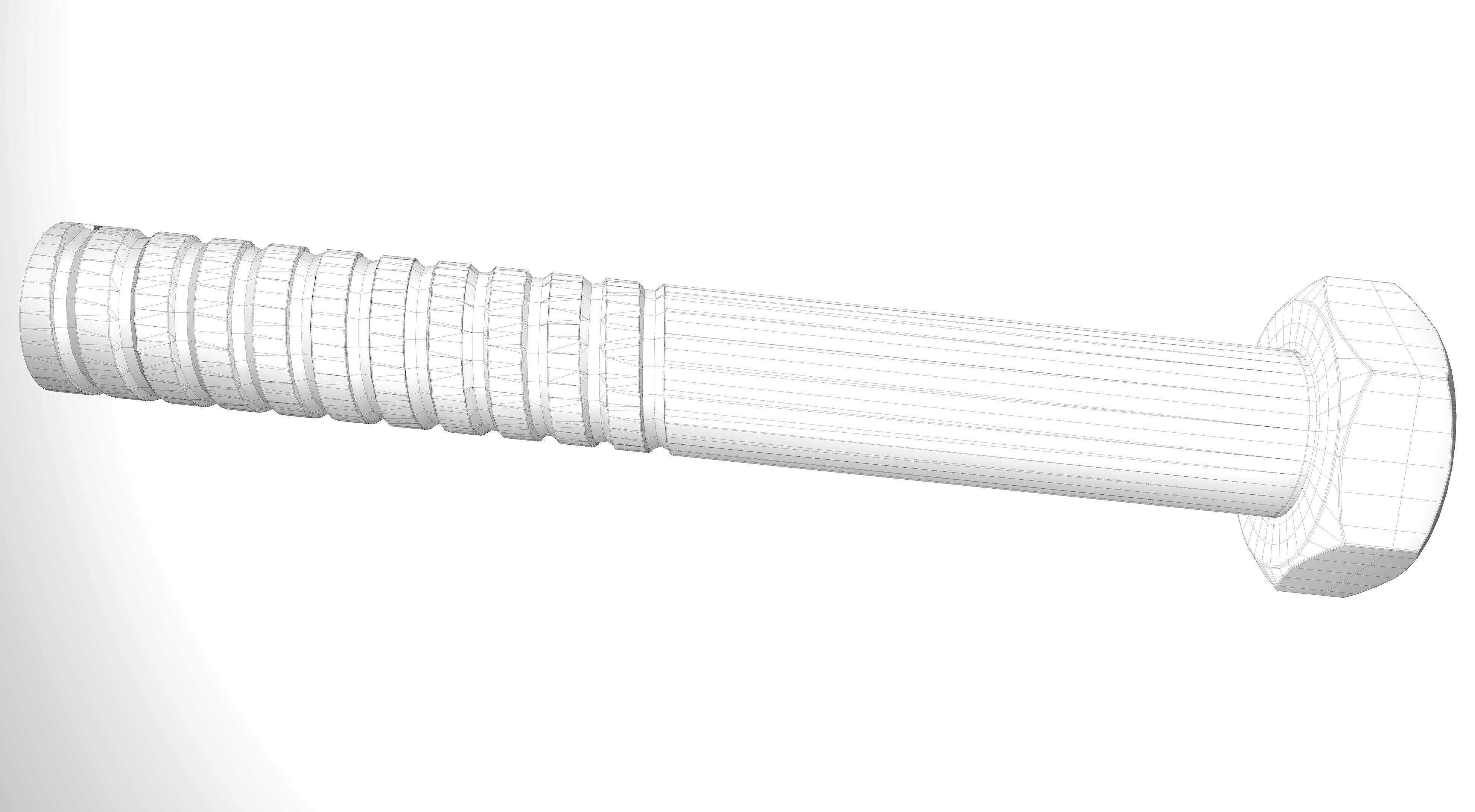 3D model Hex Bolt VR / AR / low-poly | CGTrader