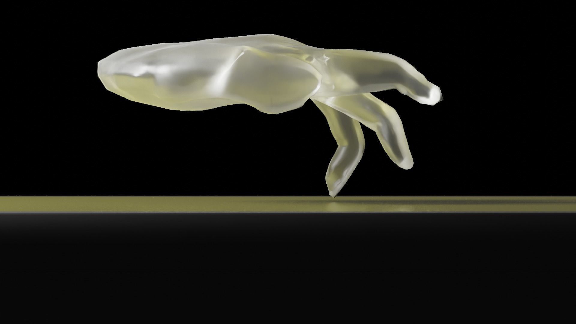 frozen hand sculpt 3D model rigged | CGTrader