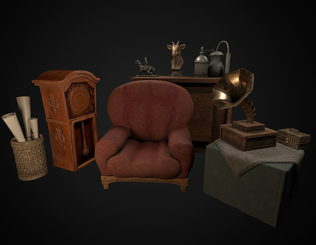 Vintage Pack 3D model | CGTrader