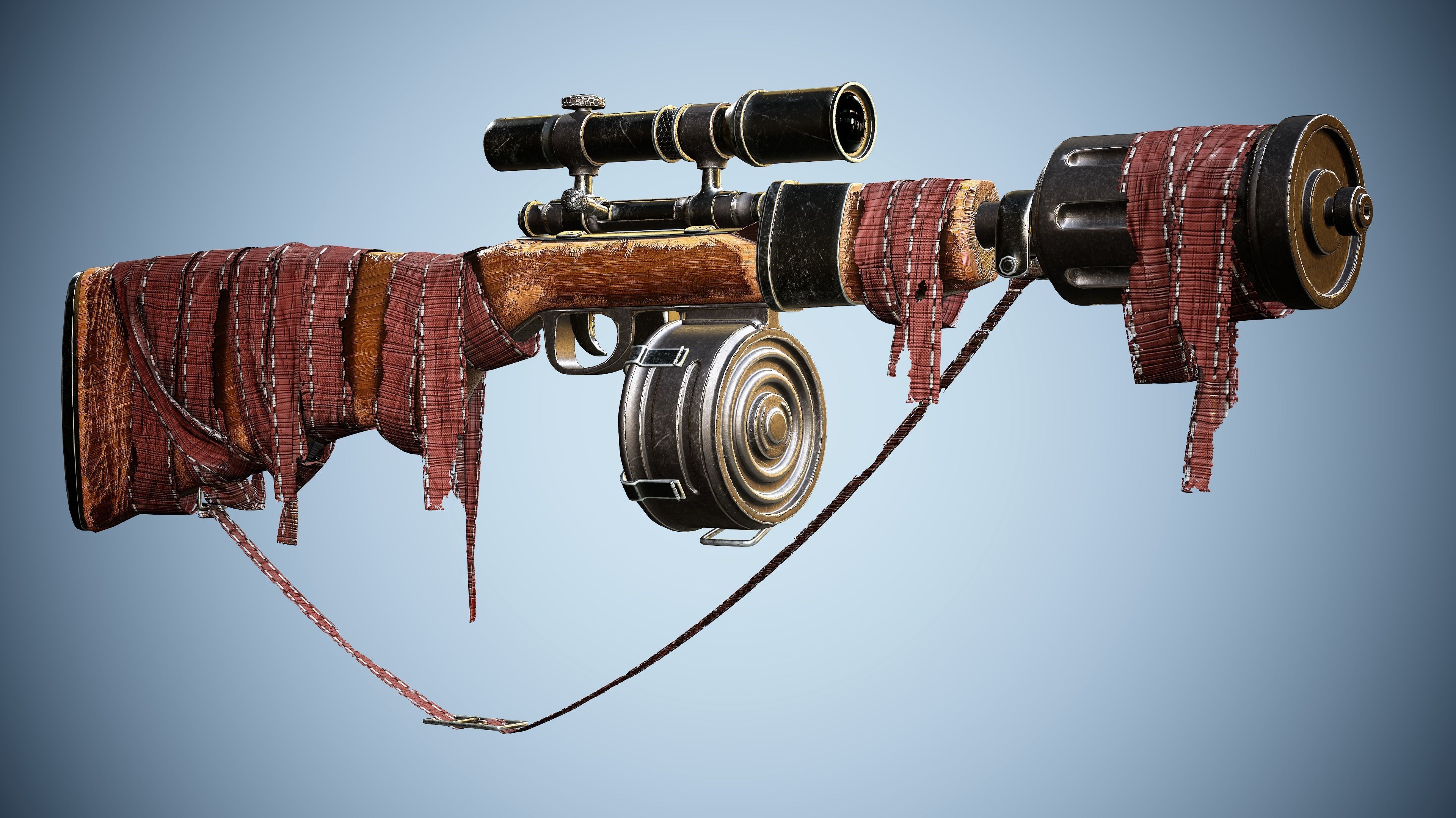3D model Stylized Rifle 4k PBR VR / AR / low-poly | CGTrader