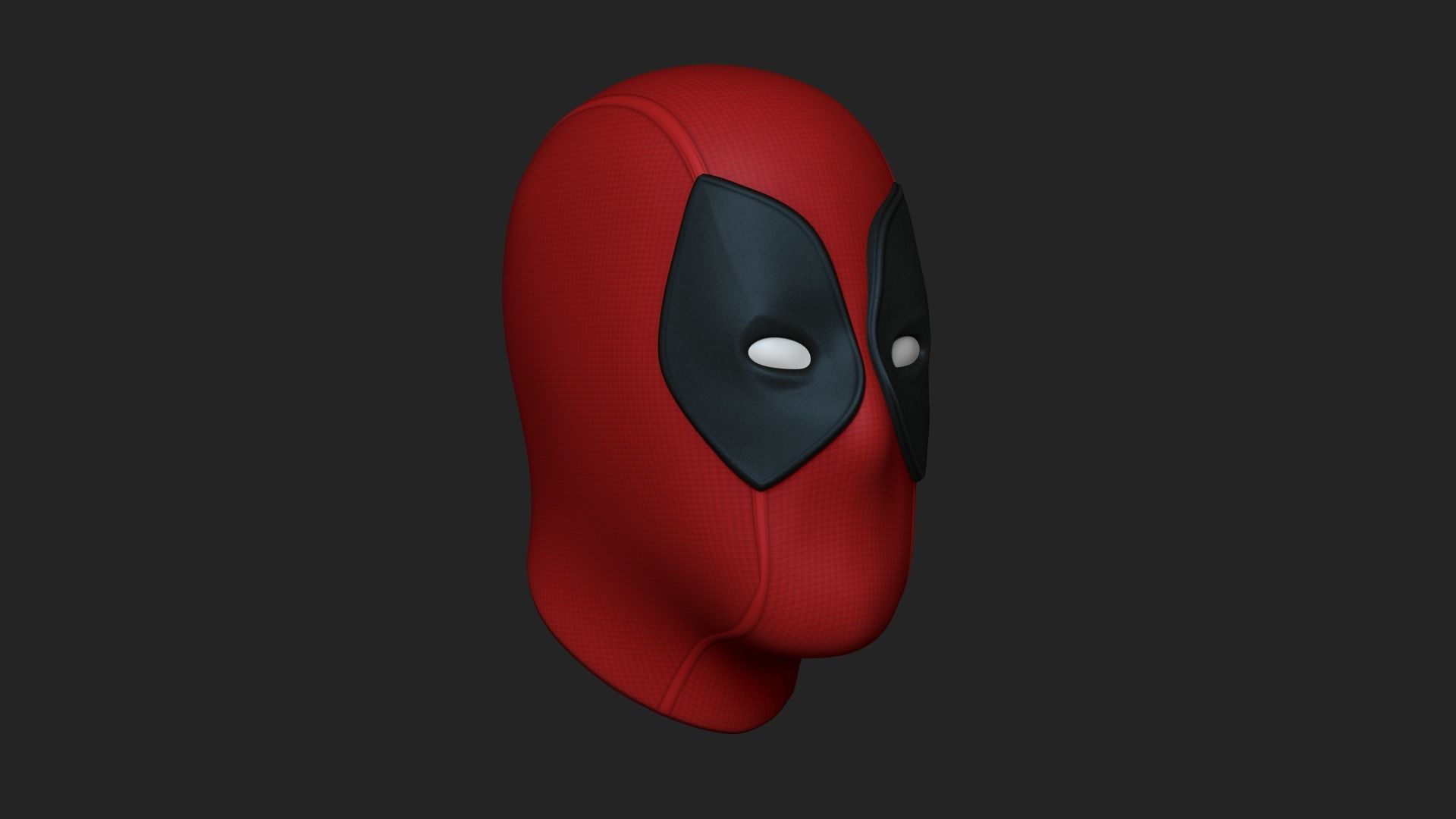 3D model Deadpool Mask - Character Design - Marvel Hero VR / AR / low ...
