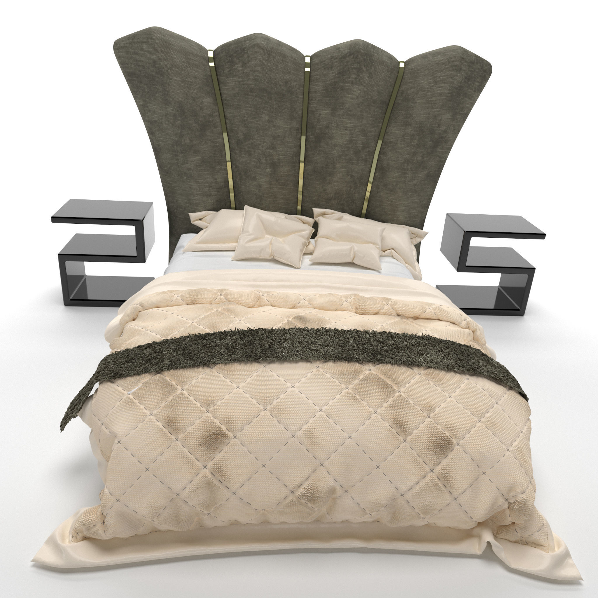 Bed Persia Model free 3D model | CGTrader