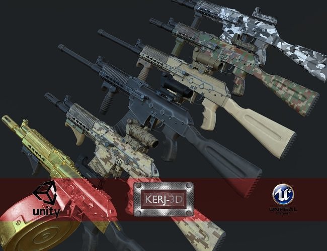 3D model ASR-12 Automatic Combat Shotgun VR / AR / low-poly | CGTrader