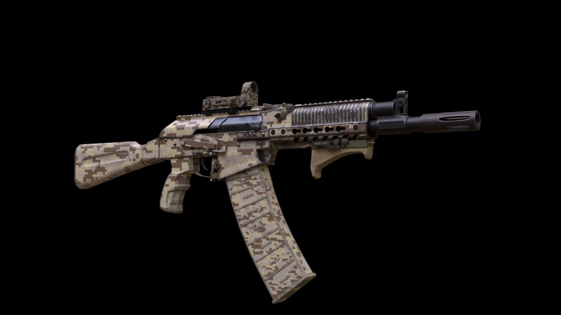 3D model ASR-12 Automatic Combat Shotgun VR / AR / low-poly | CGTrader