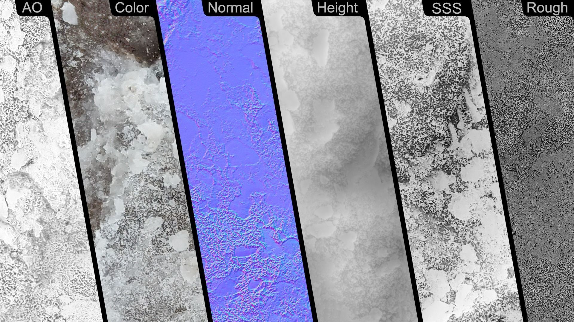 Wet Snow PBR Texture Texture | CGTrader